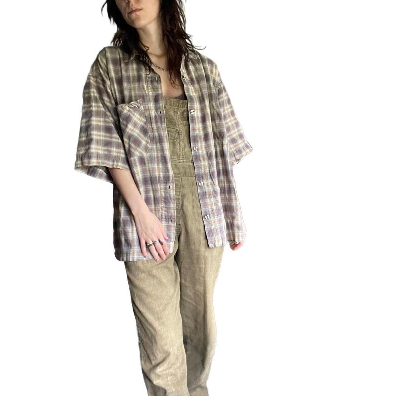 vintage oversized rusty brand flannel in... - Depop