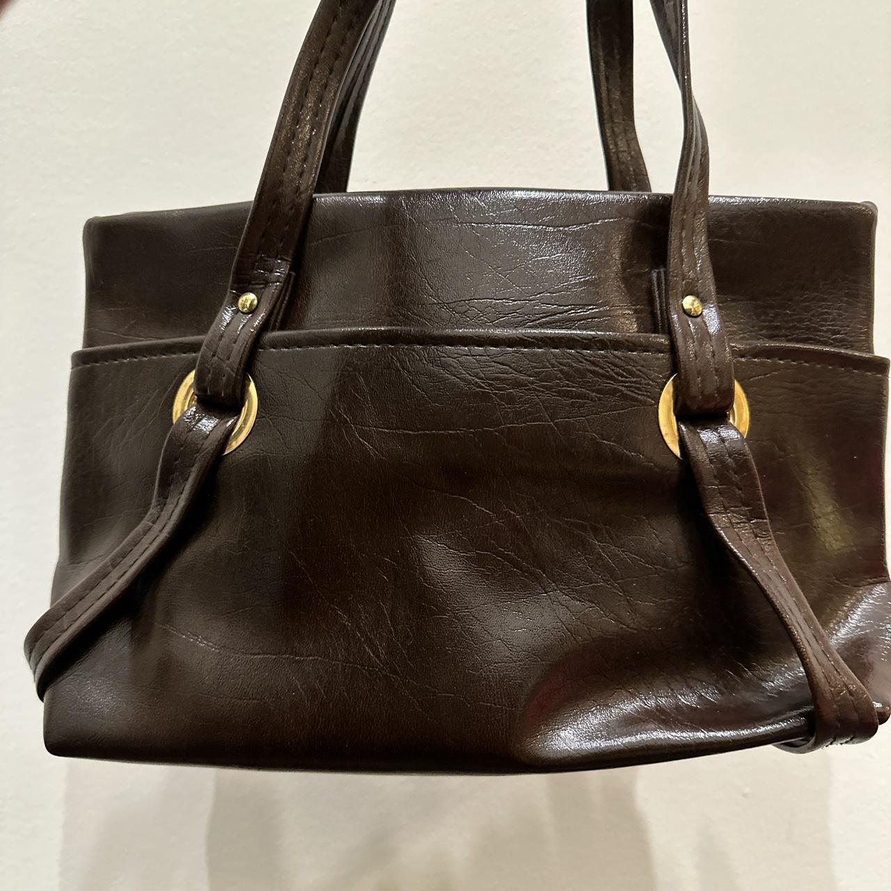 ChocLate brown purse. Faux leather #purses #bags... - Depop