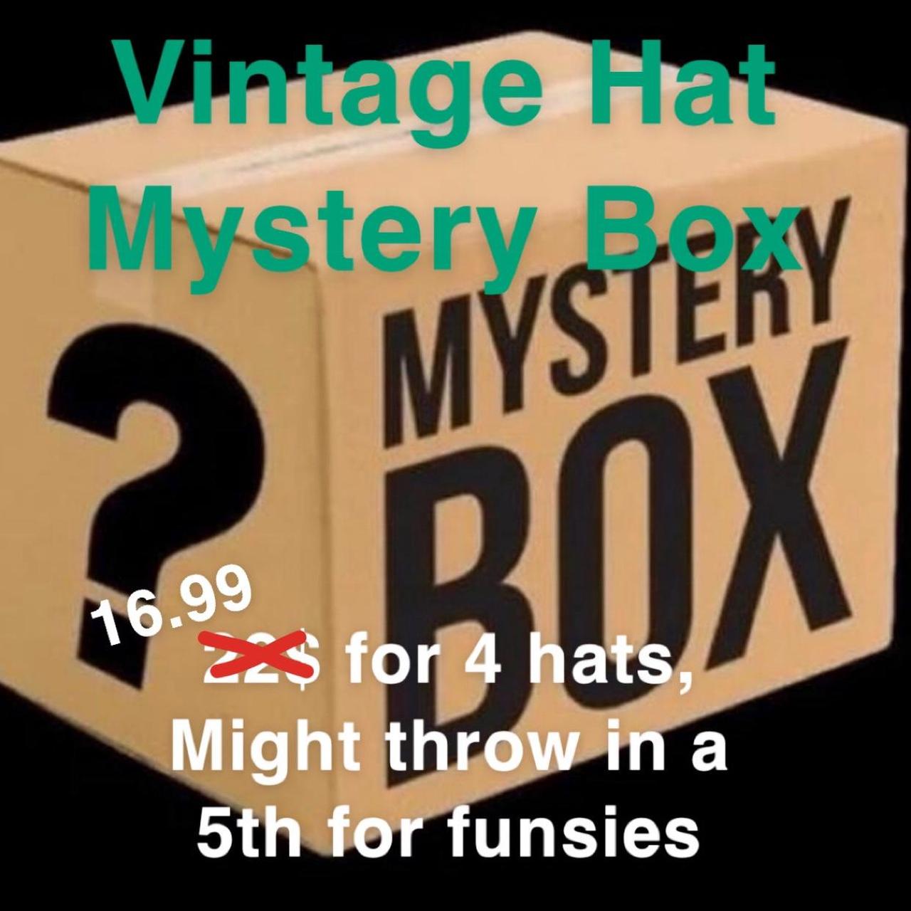 Mystery Box of 4 vintage hats - split between... - Depop