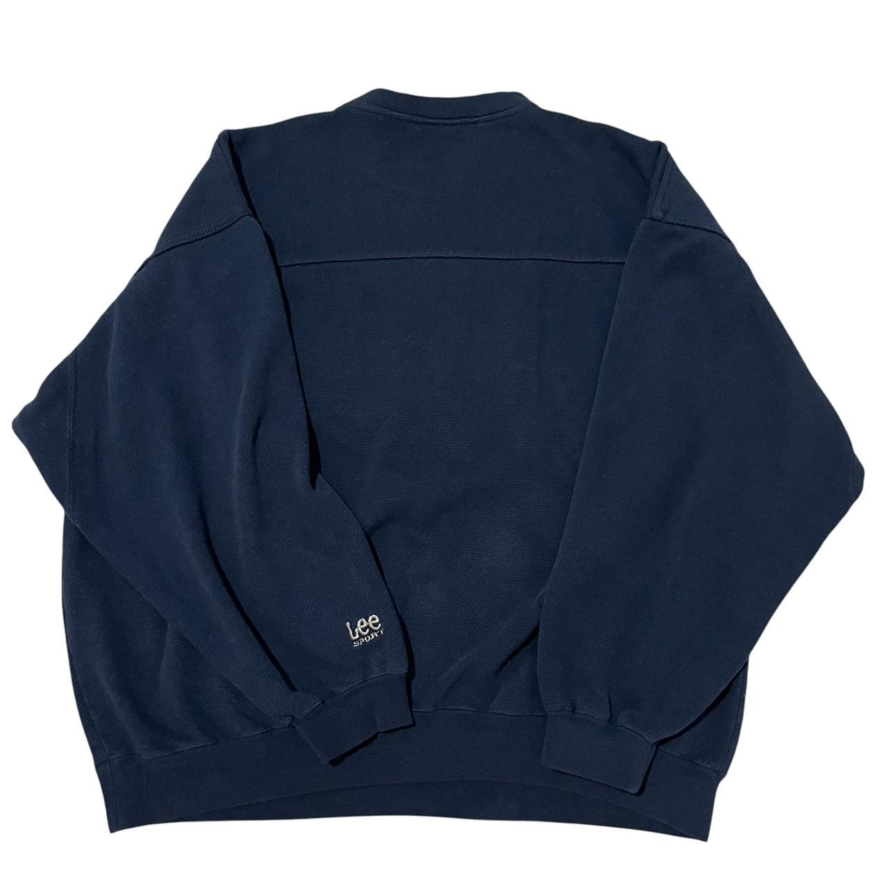 Lee Navy and white New York Yankees Lee sweatshirt... - Depop