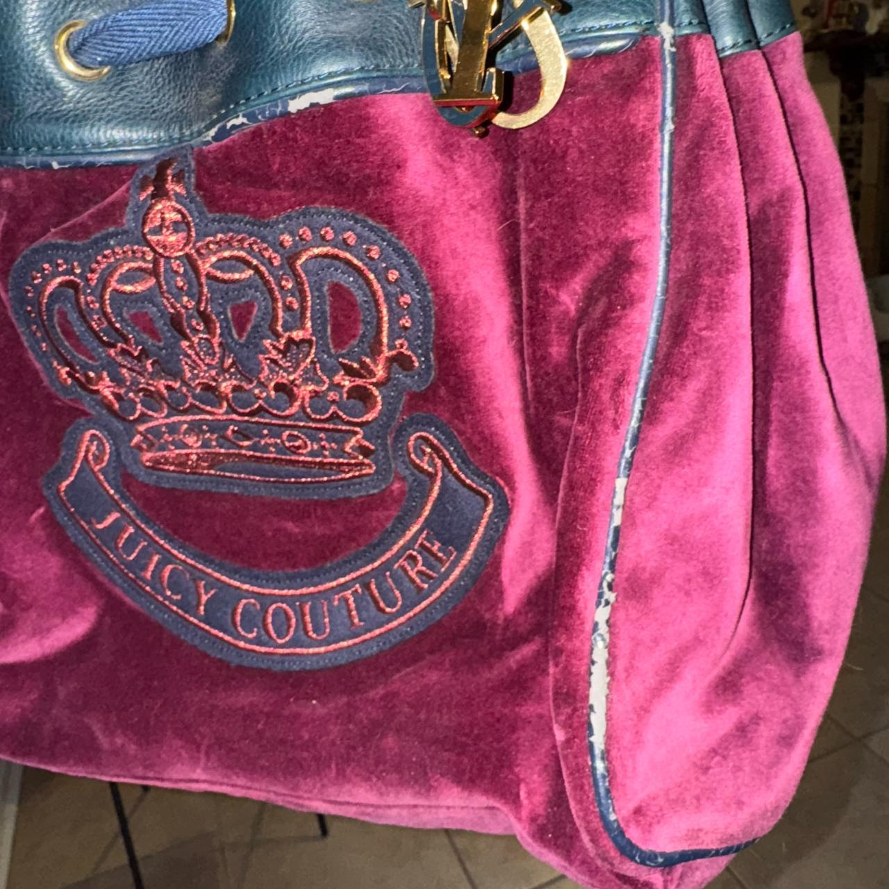 Rare Juicy Couture Velvet purse 🎀👜 minor flaws as... - Depop