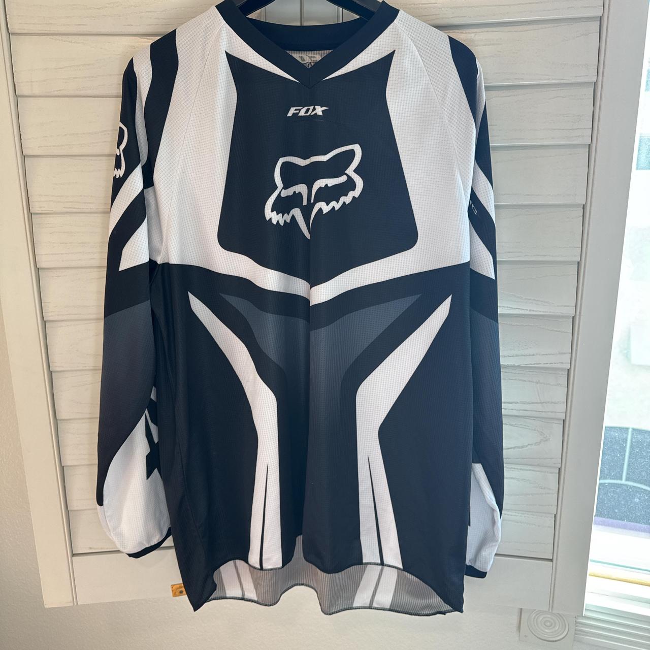Fox Racing Thermal Athletic Long Sleeve white and... | Depop