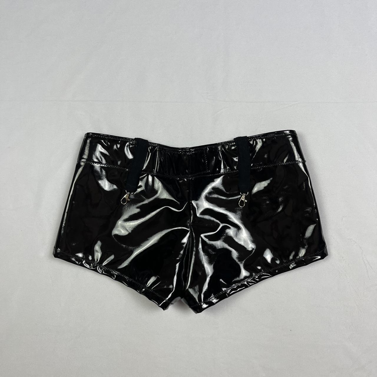 Lilah PVC micro shorts -Stainless steel hardware... | Depop