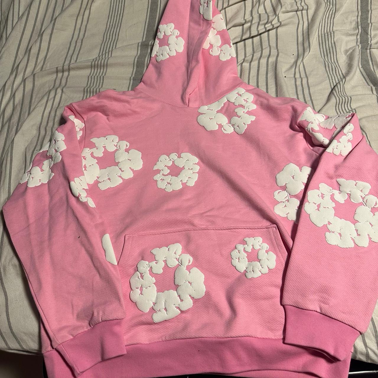 Pink Denim tears Hoodie Size : Large | Depop