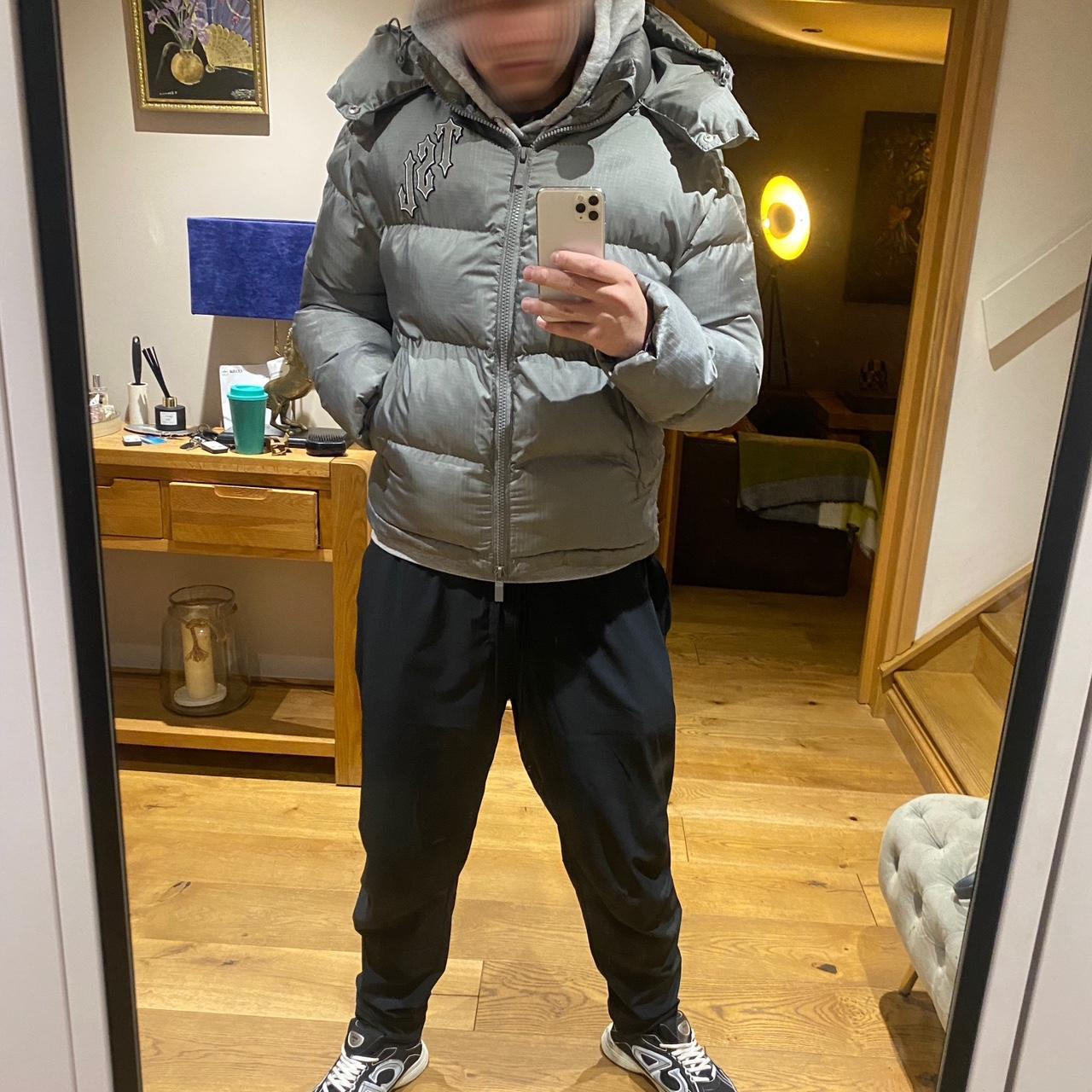 Grey Trapstar puffer coat size medium can fit a... - Depop