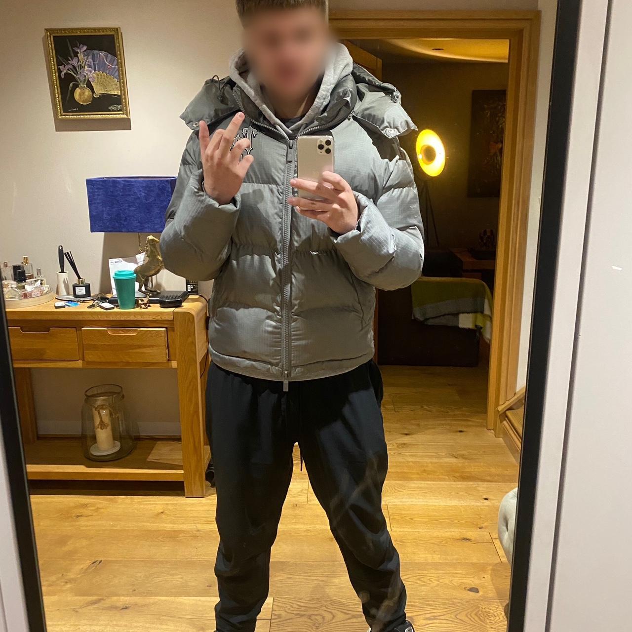 Grey Trapstar puffer coat size medium can fit a... - Depop