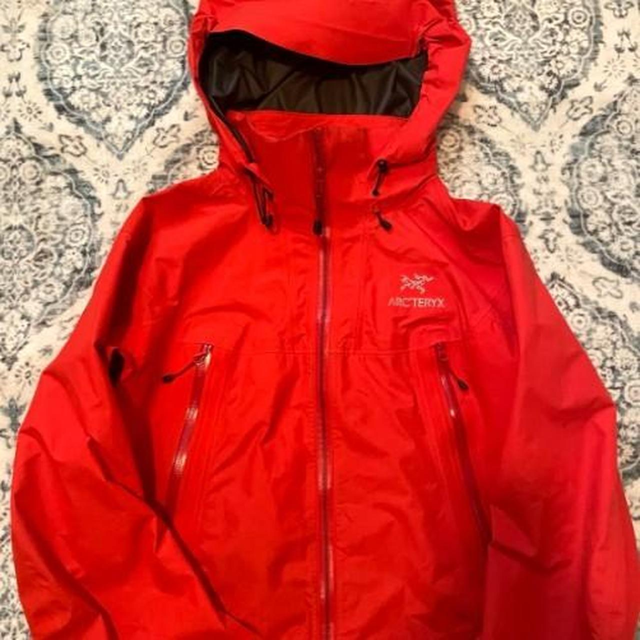 Red arcteryx jacket women’s large Women’s large... - Depop