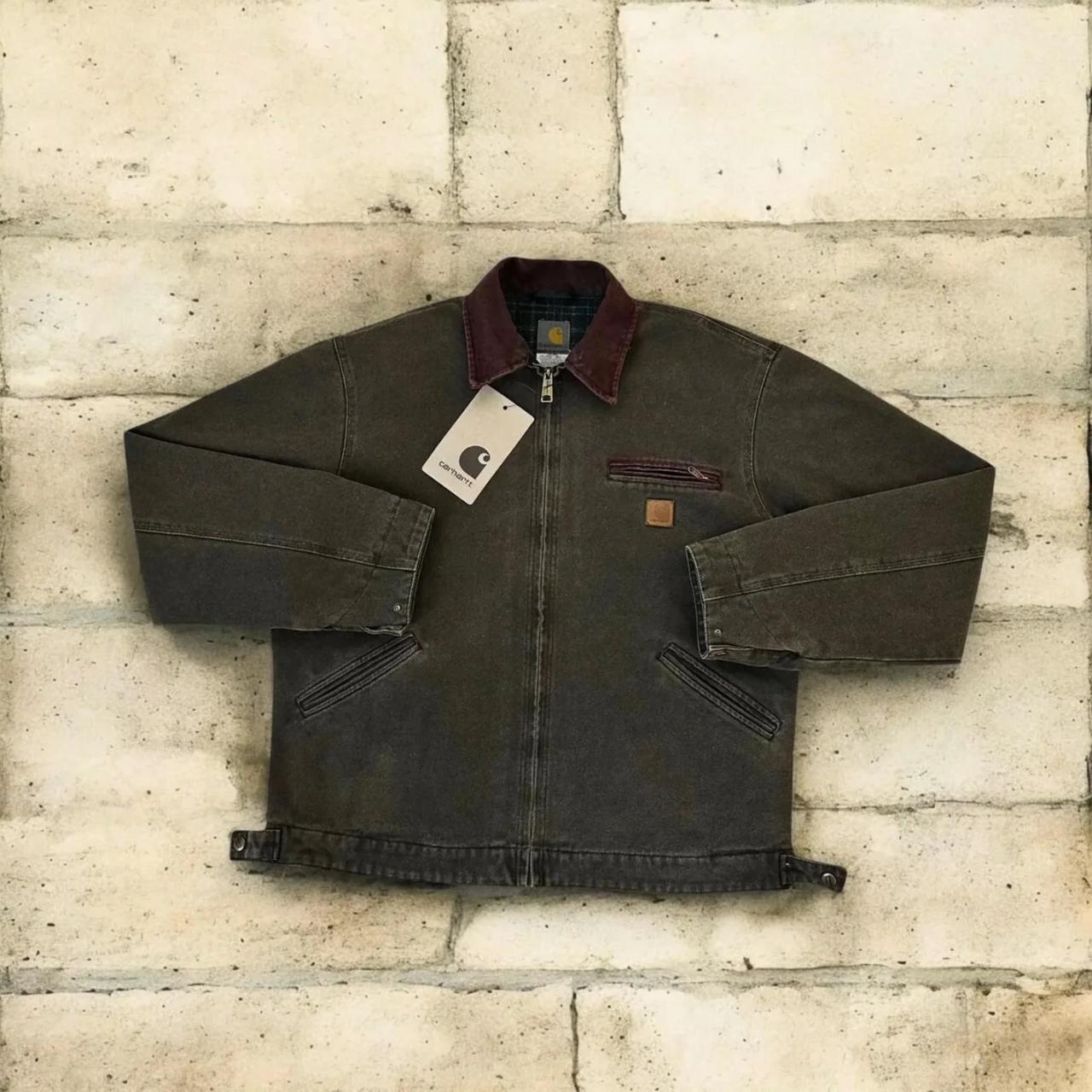 🧥 Carhartt J97 MOS Moss Green Detroit Work Jacket –... - Depop