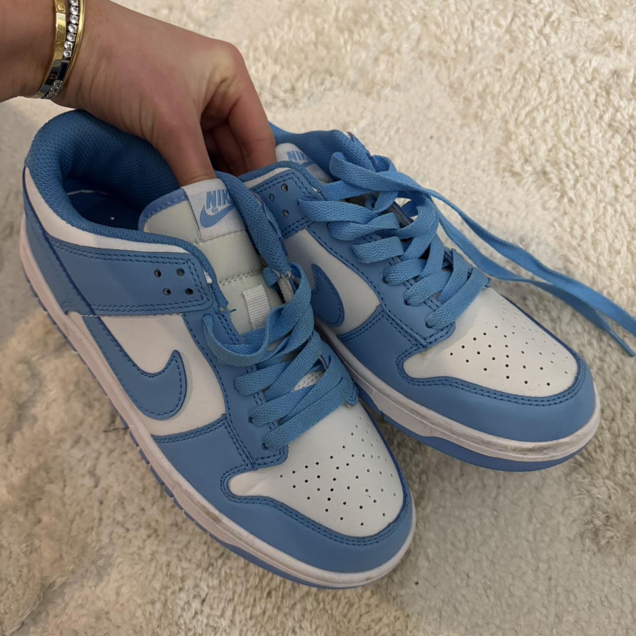 Blue Carolina Dunks 🩵🩵 Great Condition So cute!! - Depop