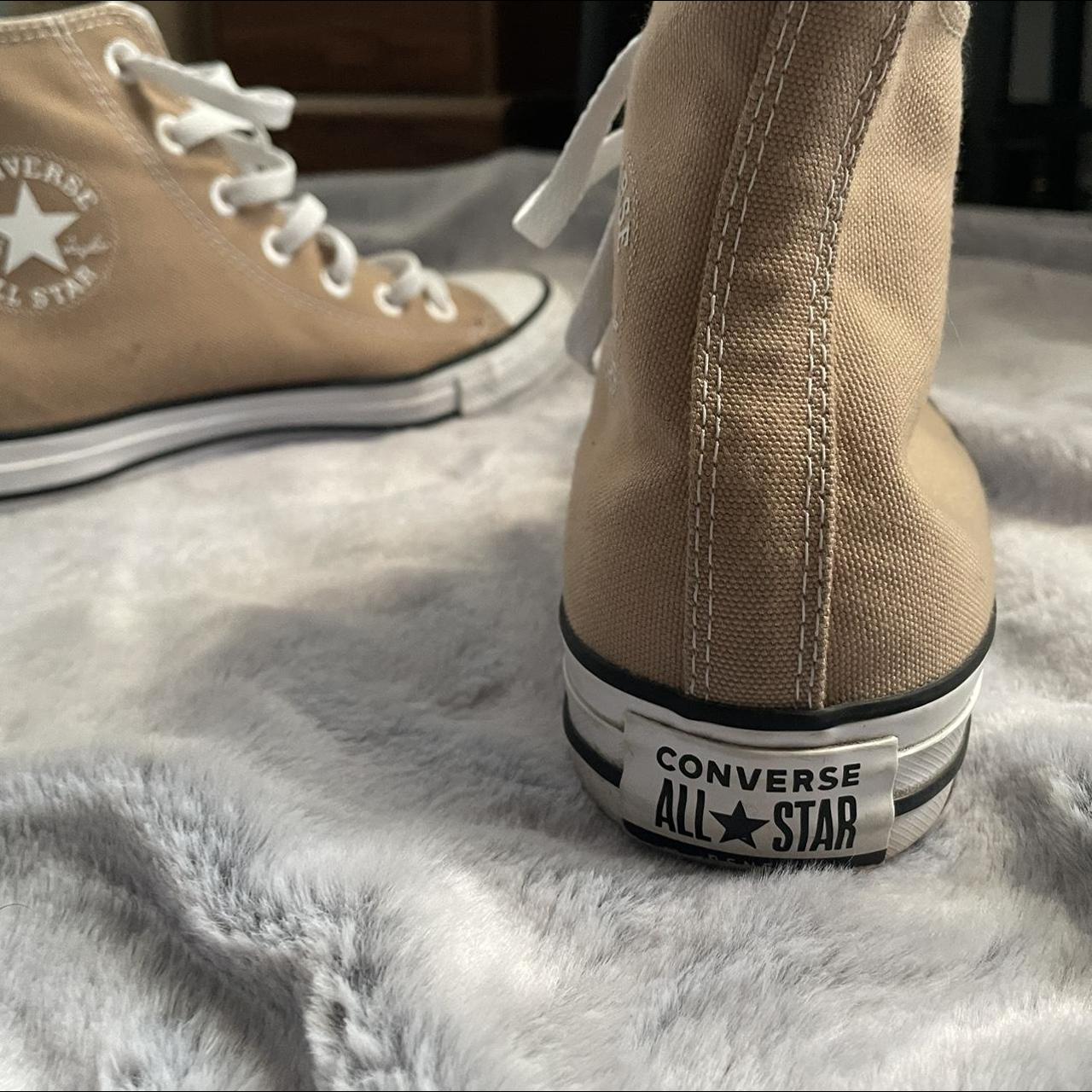 Converse Women's Tan and Brown Trainers | Depop