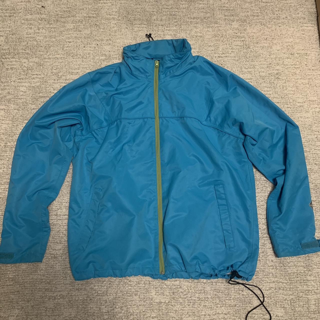 Blue storm tech jacket Large $30 obo - Depop