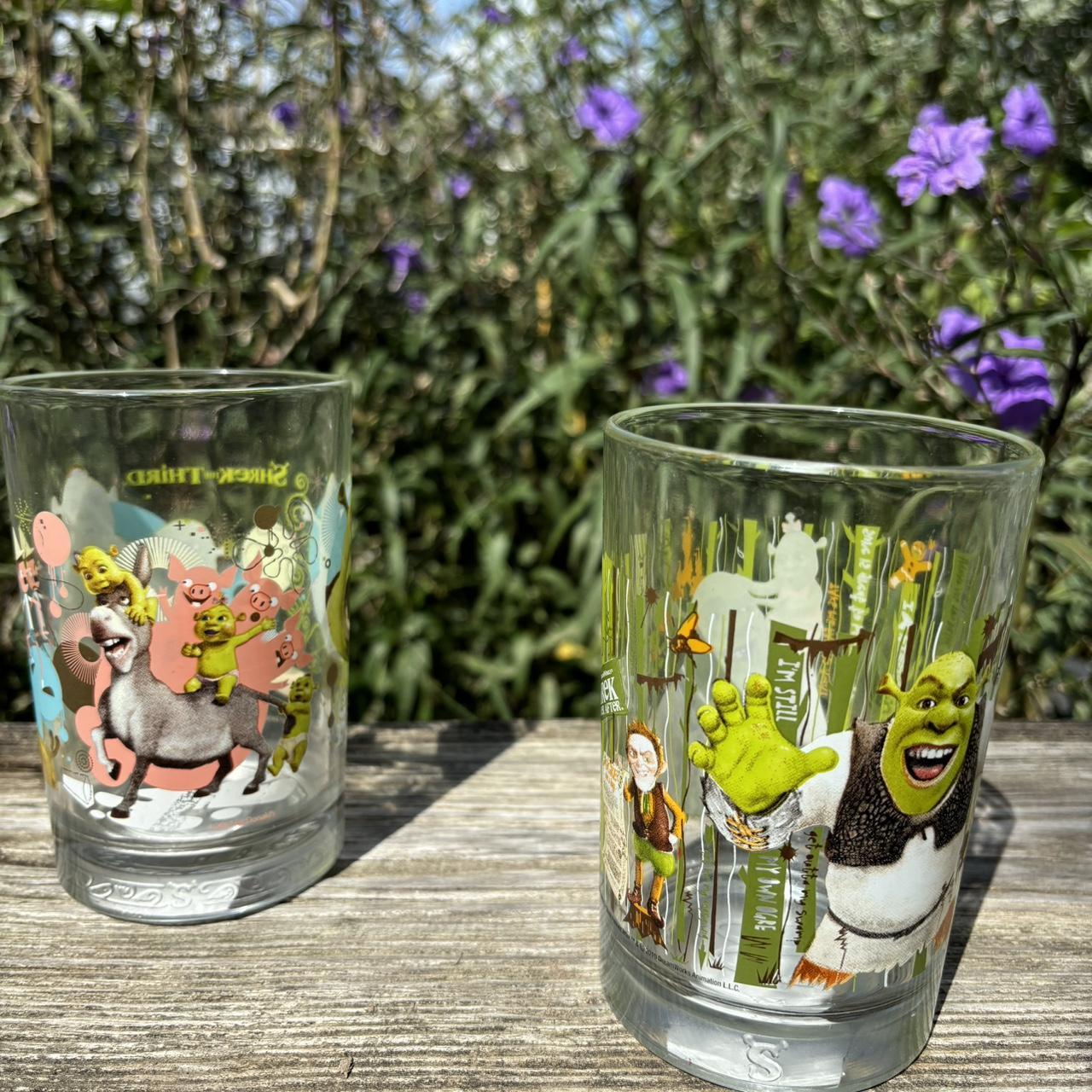 2007 Shrek glass cups! - Depop