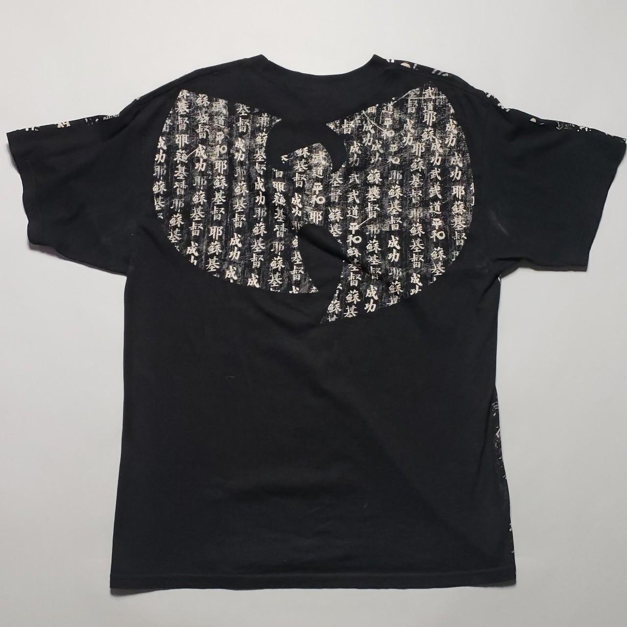 Crazy 2007 all over print Wu Tang clan rap tee in... - Depop