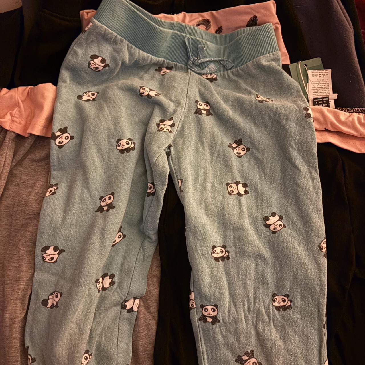 Scene panda pj fuzzy capris bundle 2 pairs both capri | Depop