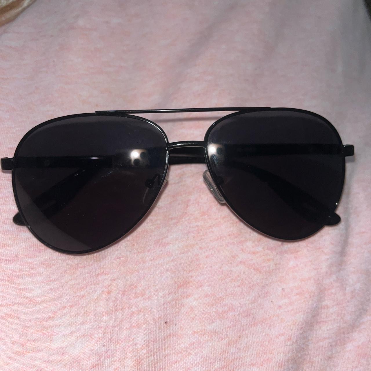 brand new plain black sunglasses / glasses, in... - Depop