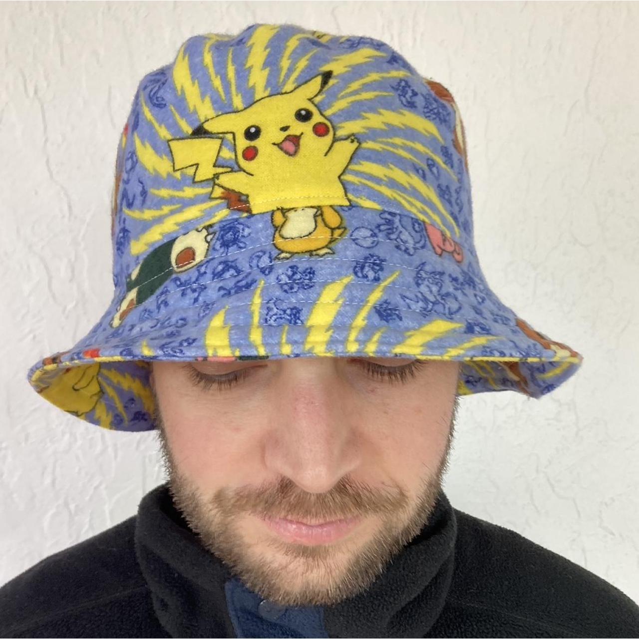 Pokémon Men's Blue and Yellow Hat | Depop