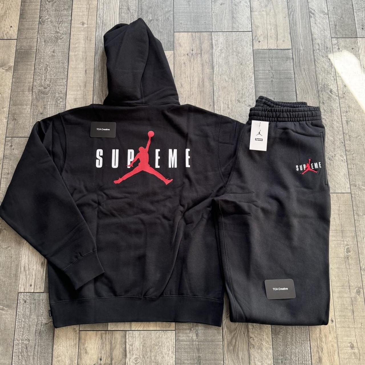 Supreme x Jordan Tracksuit “Black” - Medium - Brand... | Depop
