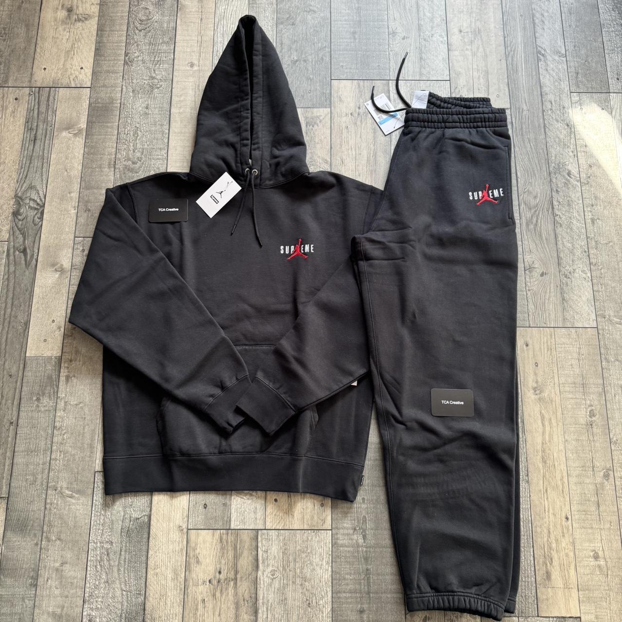 Supreme x Jordan Tracksuit “Black” - Medium - Brand... | Depop
