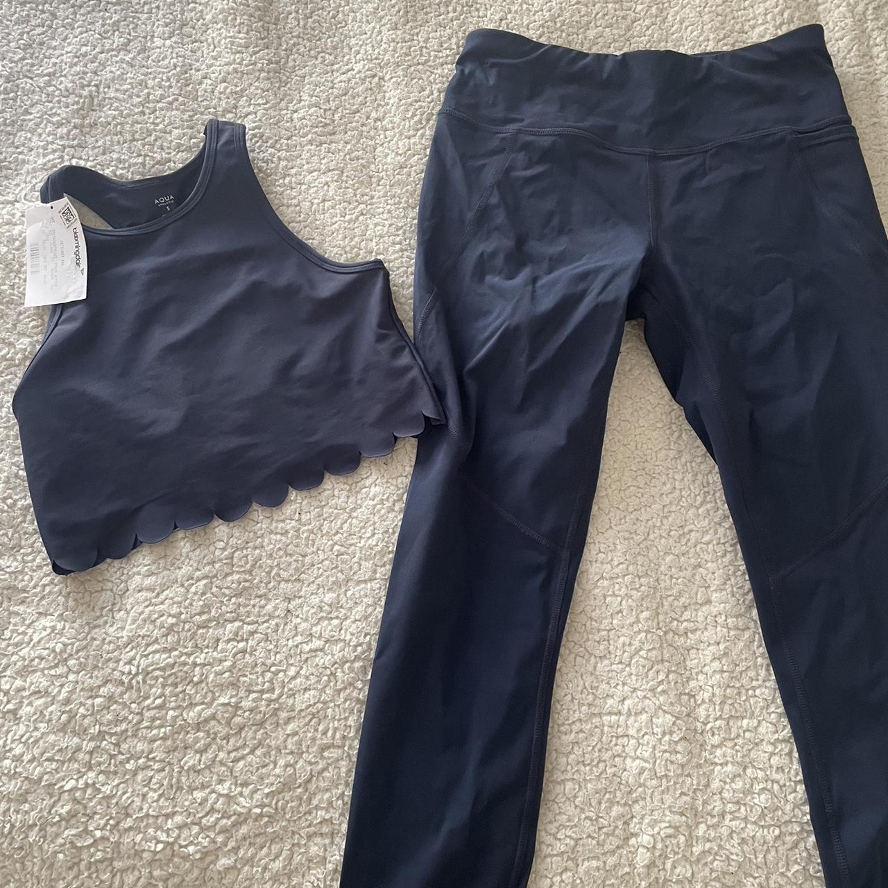 Navy Blue Aqua Workout Set From Bloomingdale’s has... - Depop