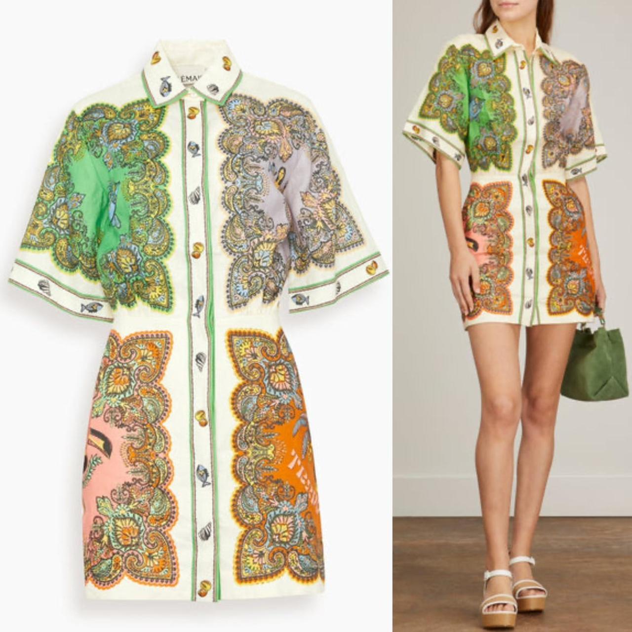 🧜‍♀️ ALEMAIS Trippy Troppo Tropical Mermaid Novelty... - Depop