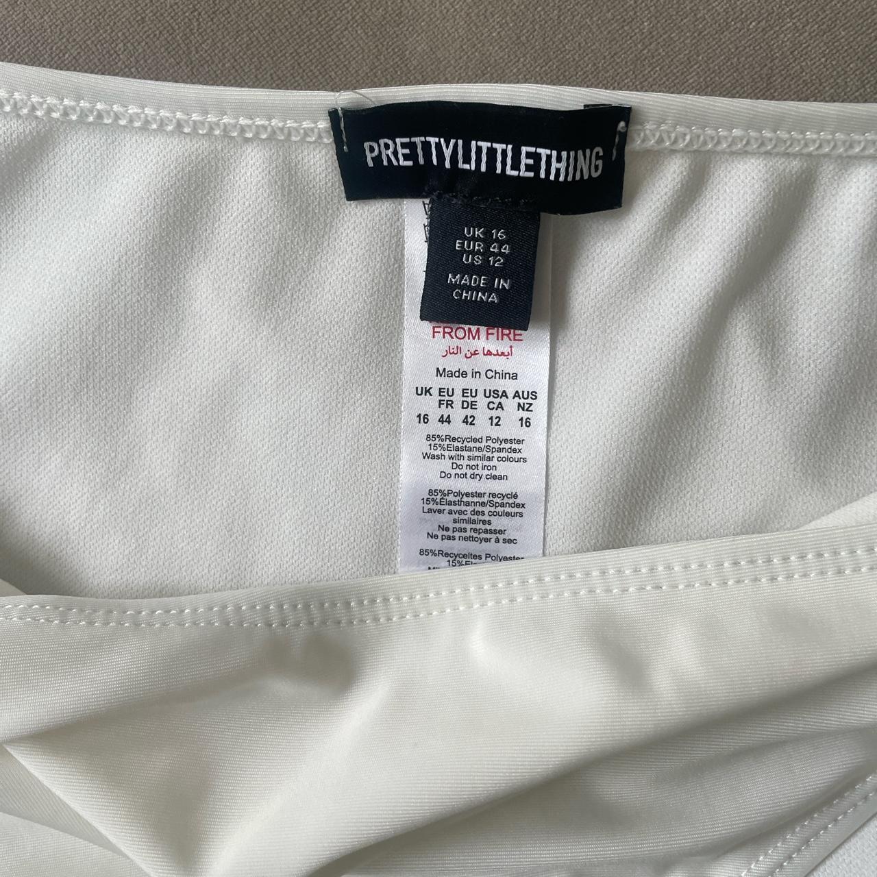 PLT white push up bra and bikini bottom set / matching - Depop