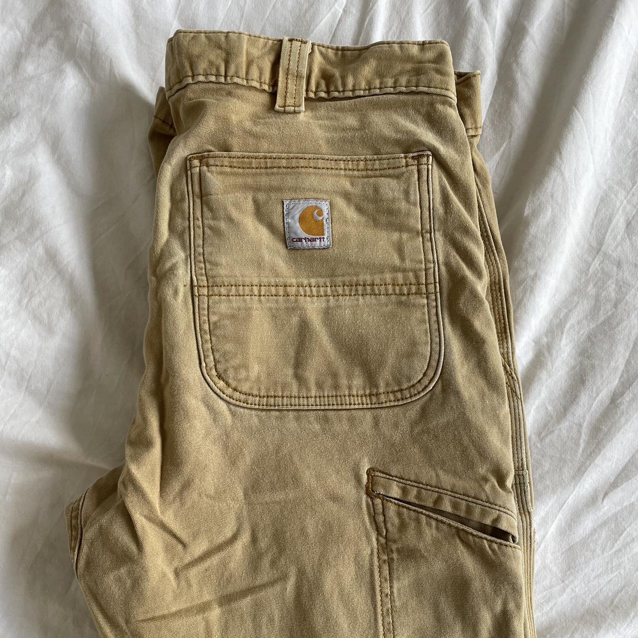 Vintage Carhartt Double Knee Work Trousers Vintage... - Depop