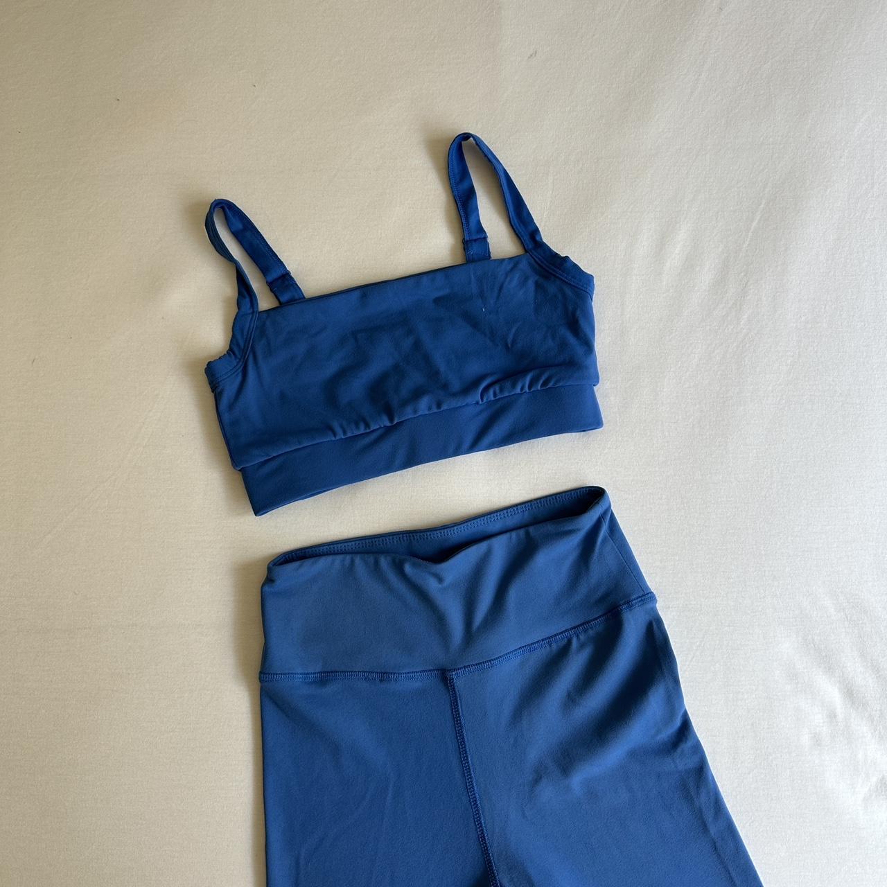 GLASSONS blue workout set never worn size XS SPORTS... - Depop