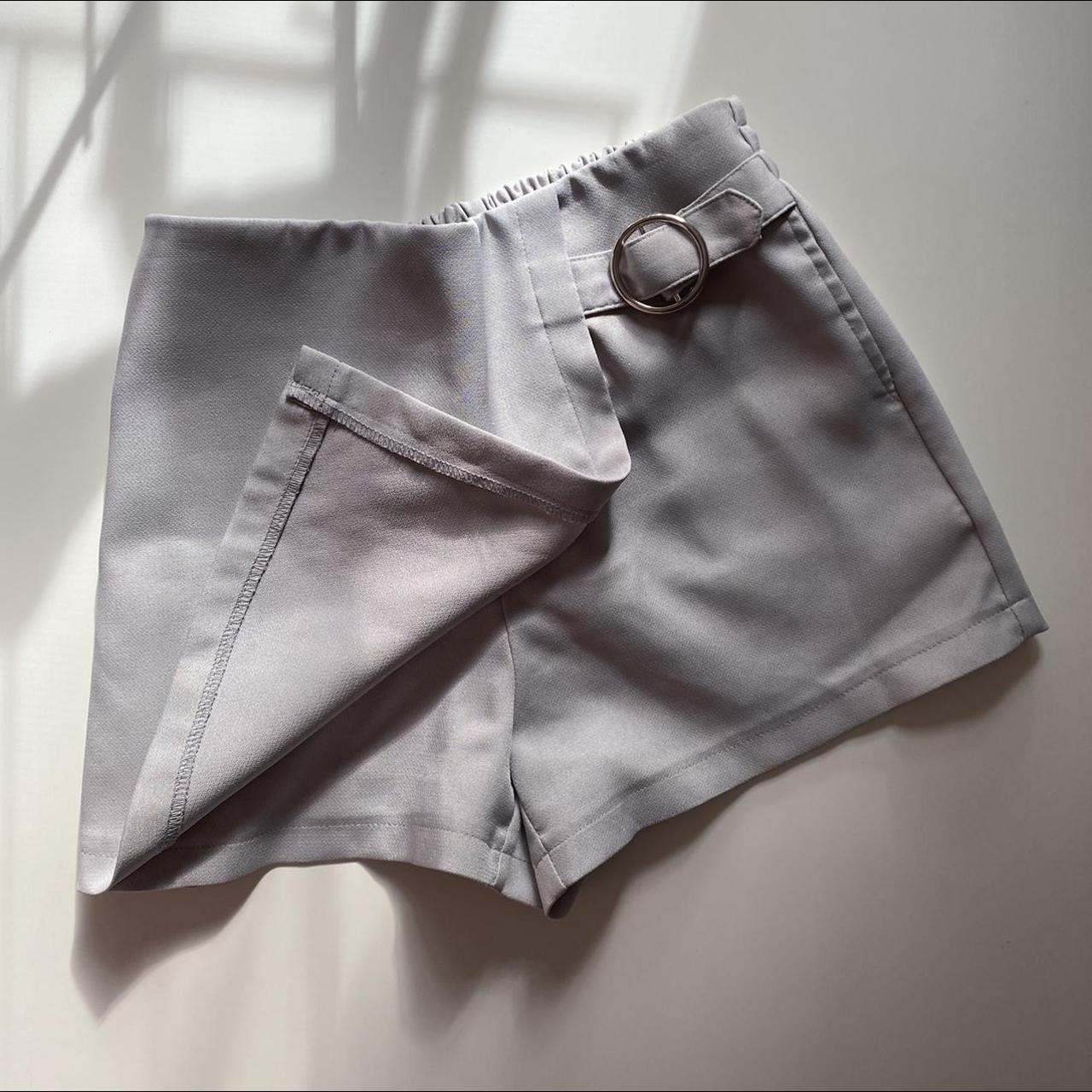 Grey Skorts Skirt with shorts underneath Side... - Depop