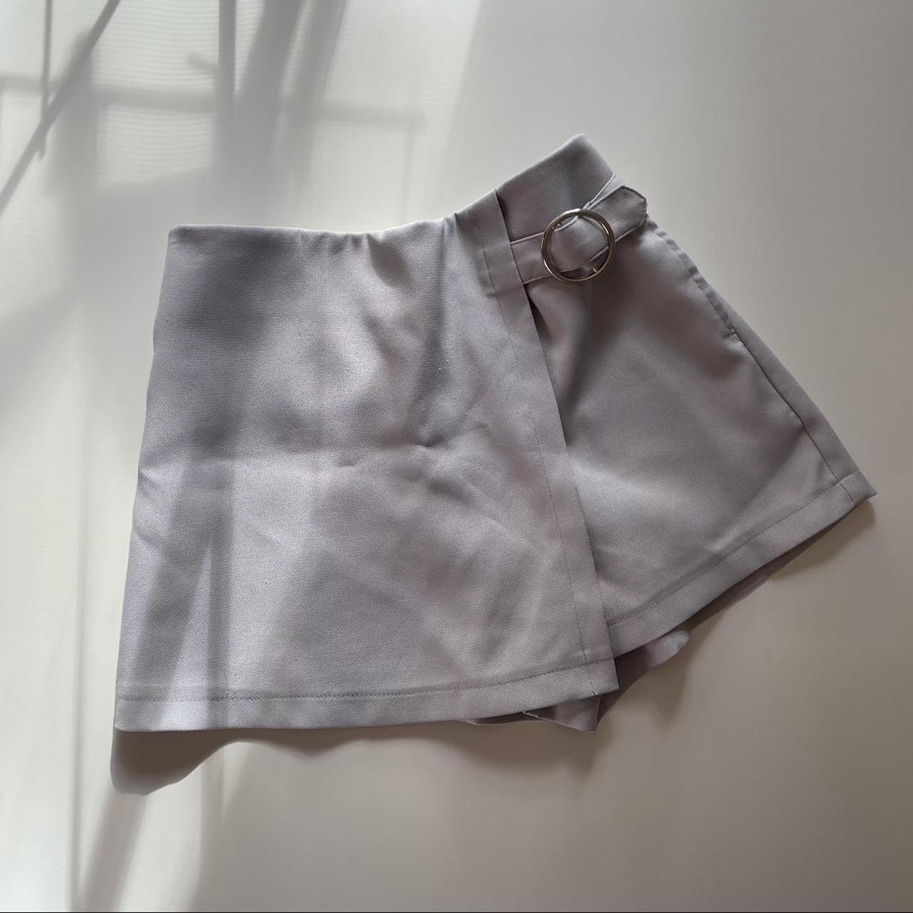 Grey Skorts Skirt with shorts underneath Side... - Depop