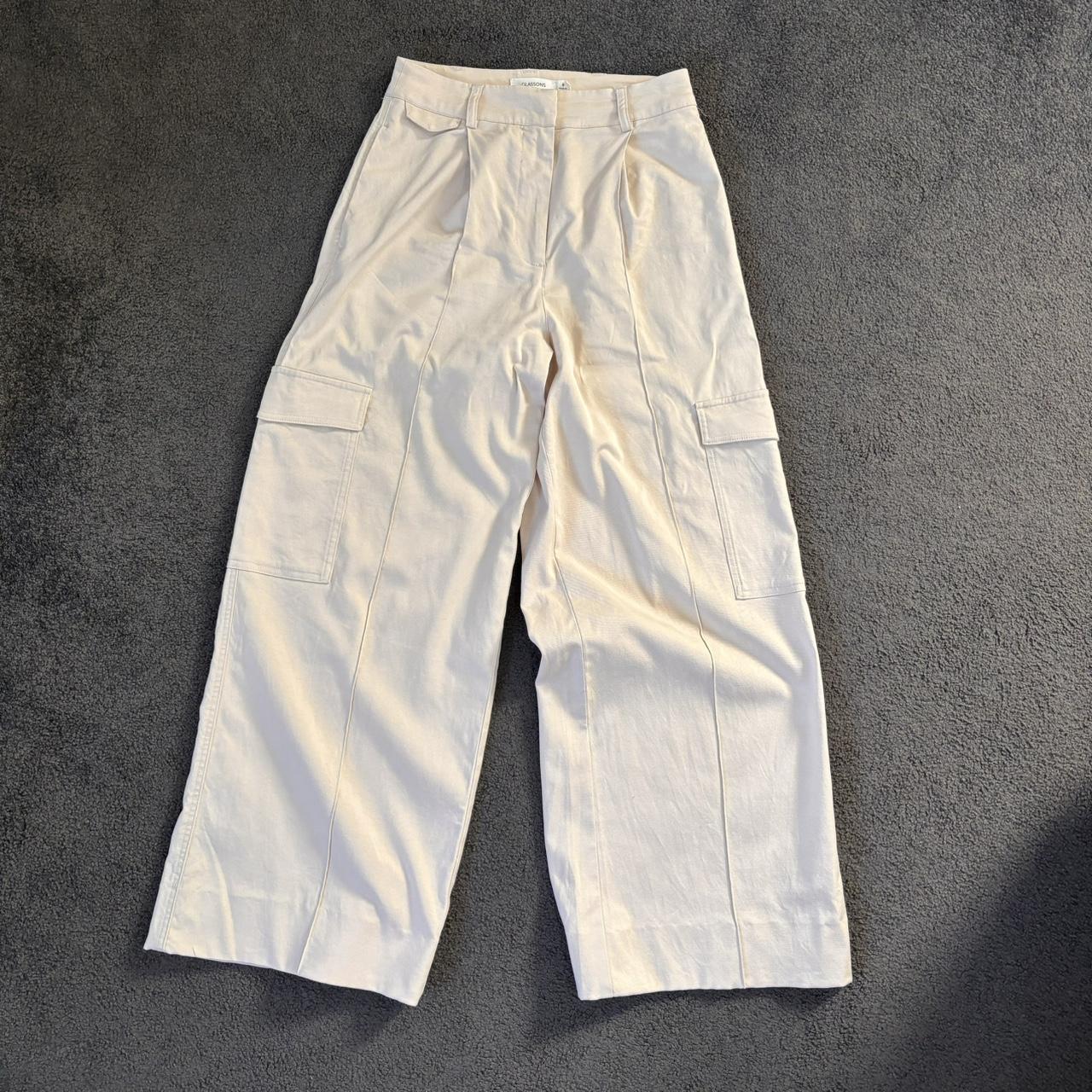 Glassons Wide Leg Cargo Trousers High waisted Plenty... | Depop