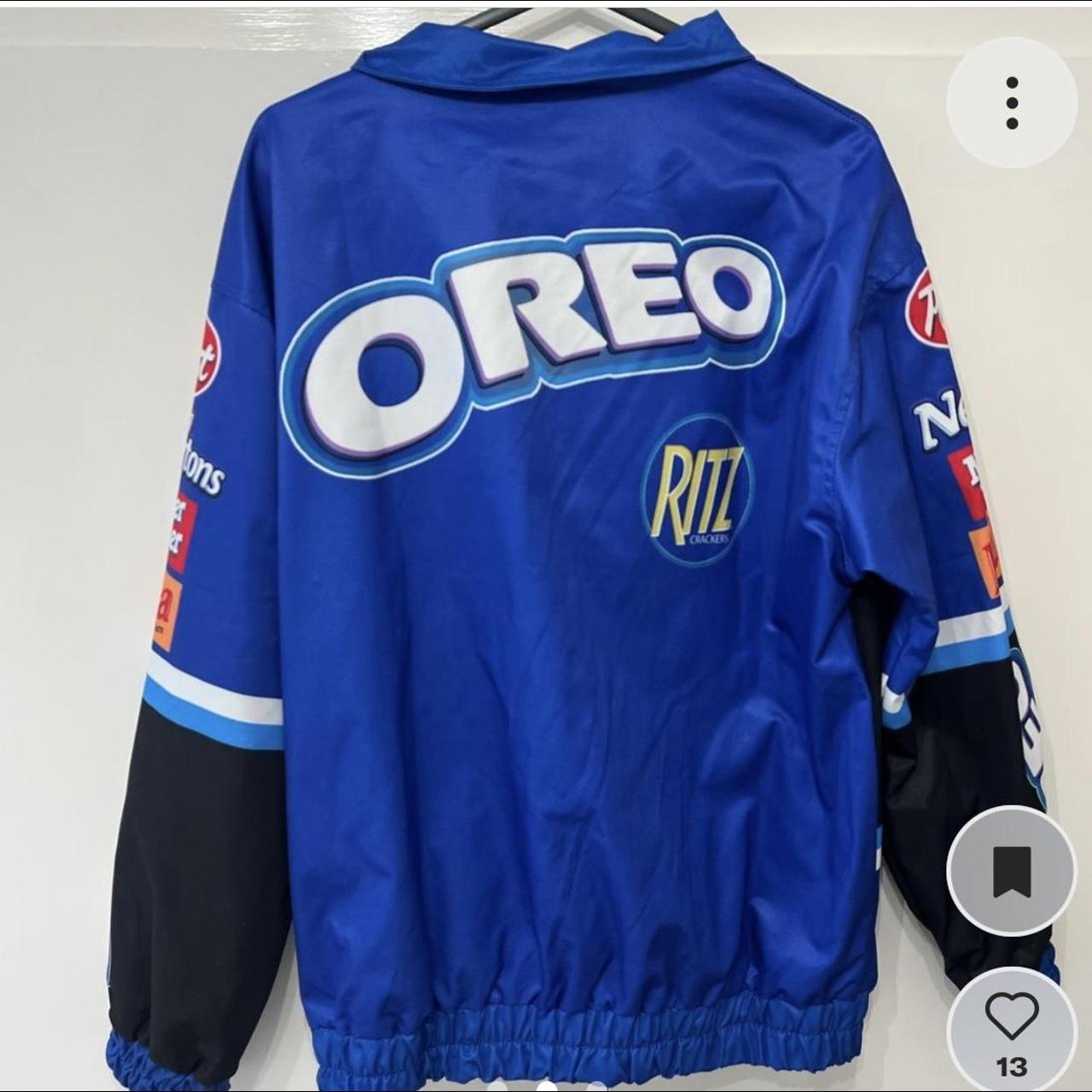 Very cool and rare Oreo racing jacket, Size M,... - Depop