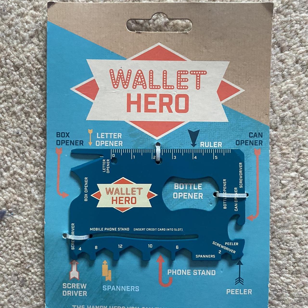 WALLET MUTLI USE TOOL WALLET HERO MEN NOVELTY... | Depop