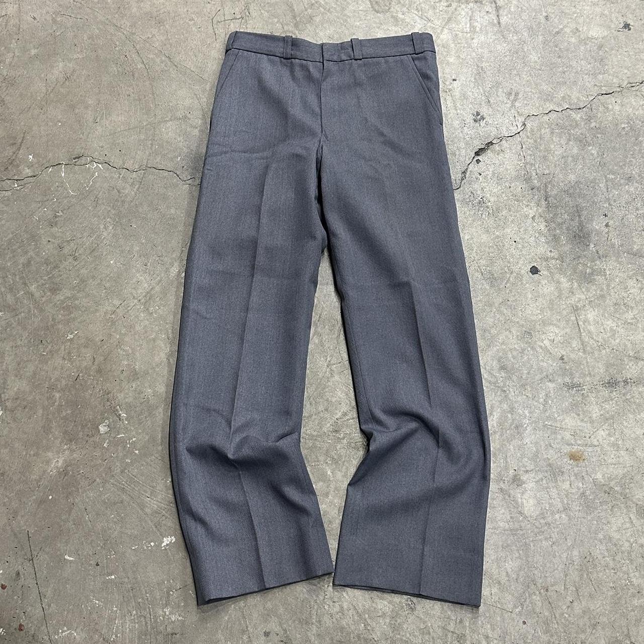 Vintage 70s/80s Gray Flared Slacks Size 31/30 - Depop