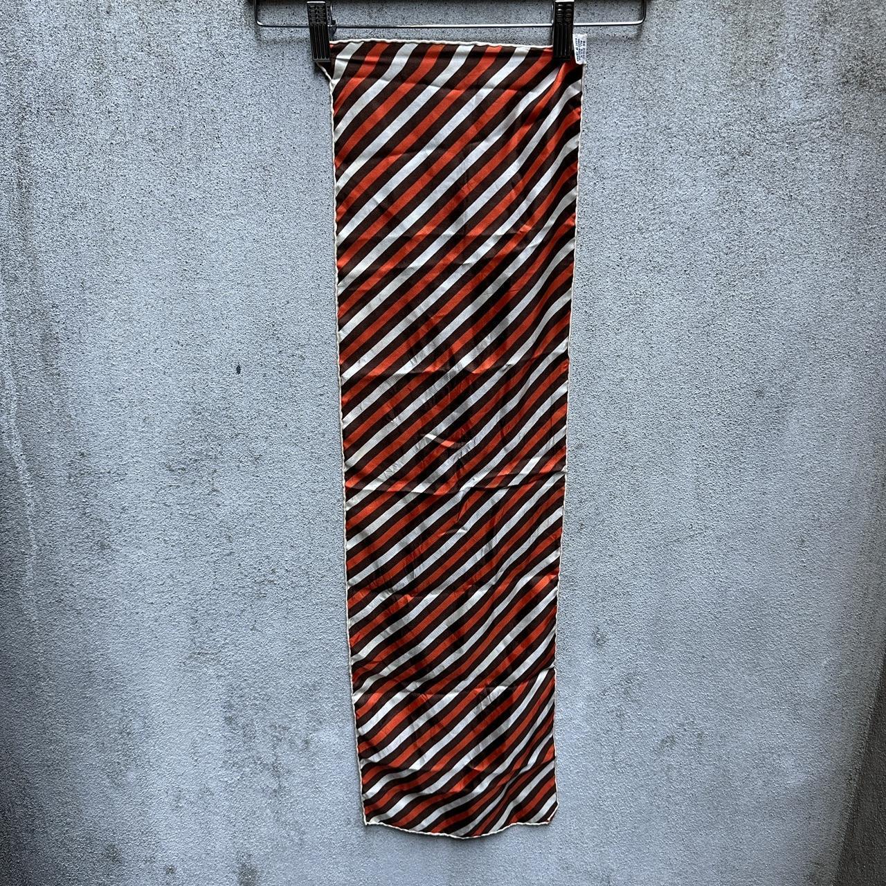 Vintage 70s hand rolled silk head wrap/ mini scarf - Depop