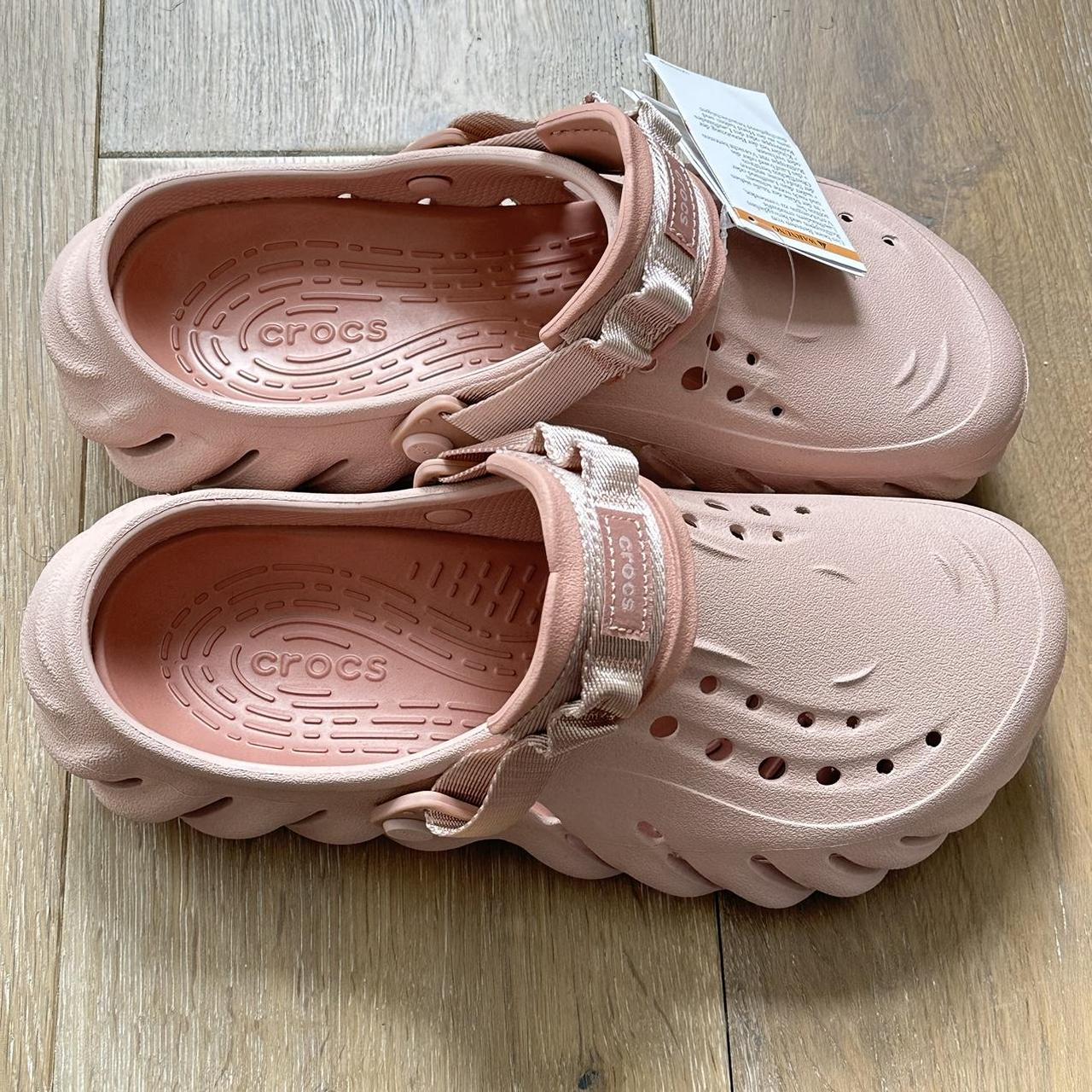Crocs echo clog in pink clay • Size UKm7/w8 (fits UK... - Depop