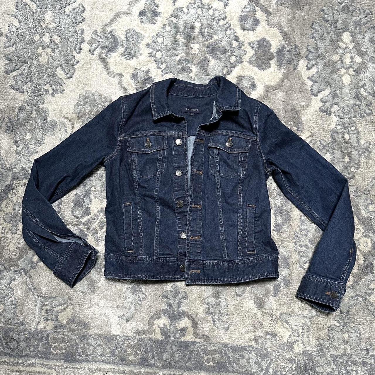 Talbots Jean Jacket •pit to pit across approx 17... - Depop