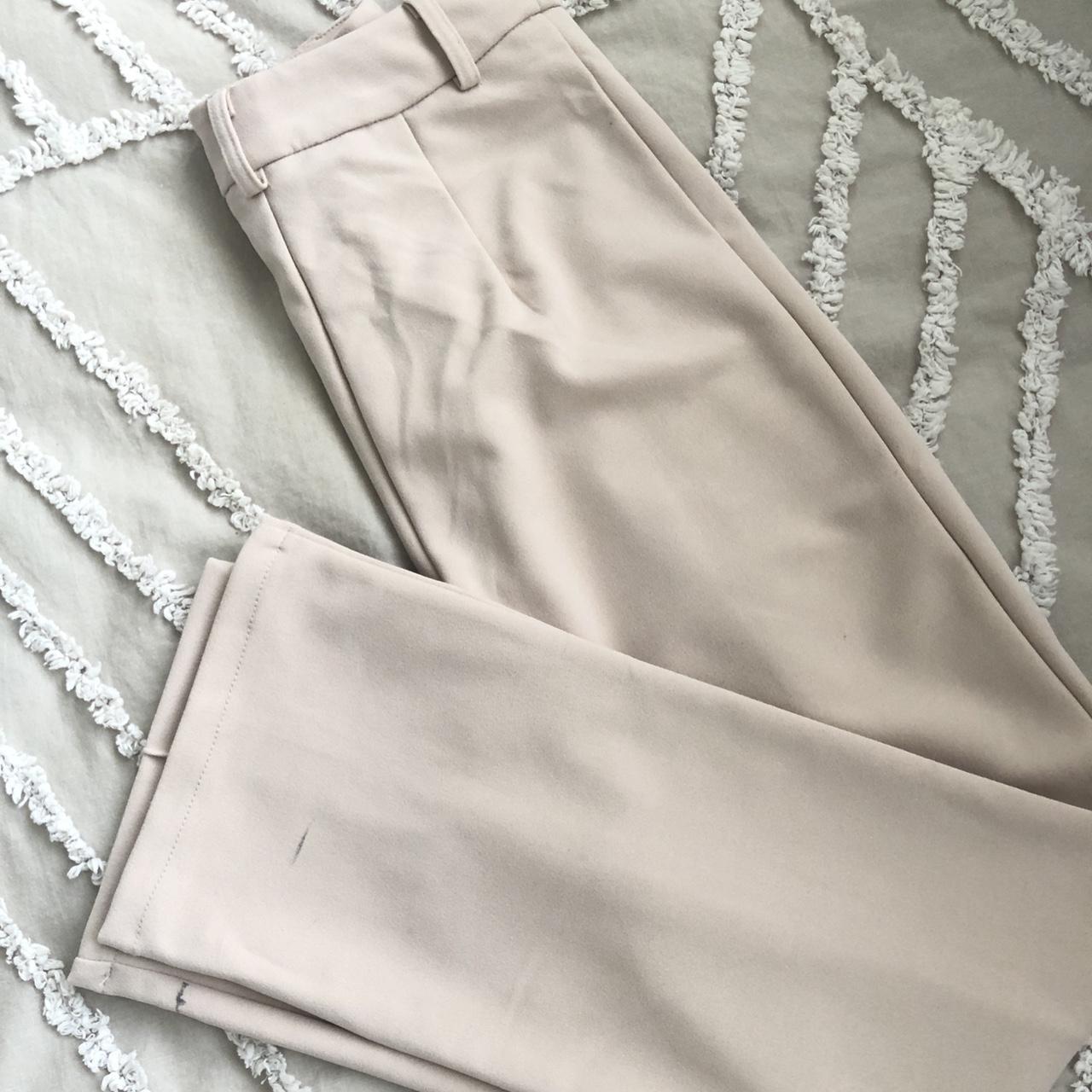 Supre soft beige nude slack pants Straight leg... - Depop
