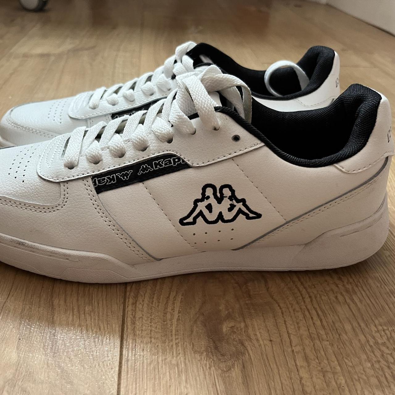 Kappa trainers White Like new (tiny mark on pic 5,... - Depop