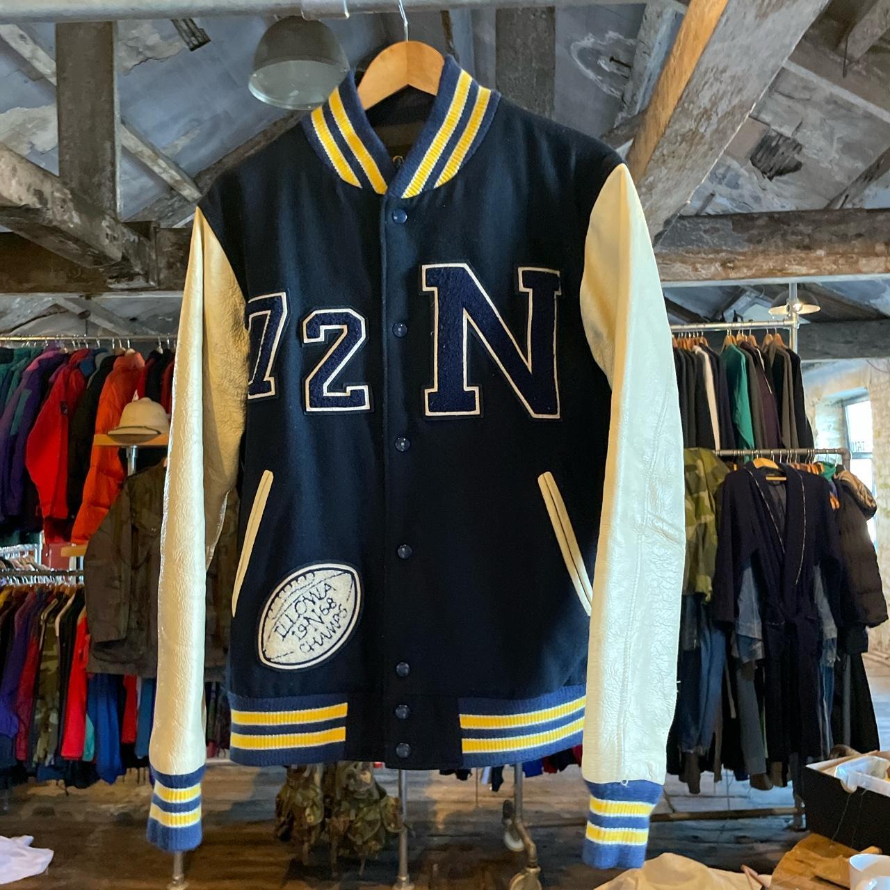 Vintage Champion Letterman style varsity jacket Tag... - Depop