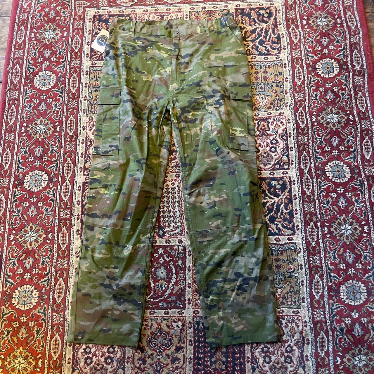 Spanish Digital Camo cargo pants Adjustable waist... - Depop