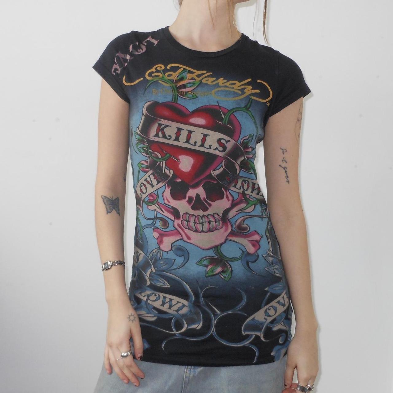 vintage ed hardy top i love this top so much, also... | Depop