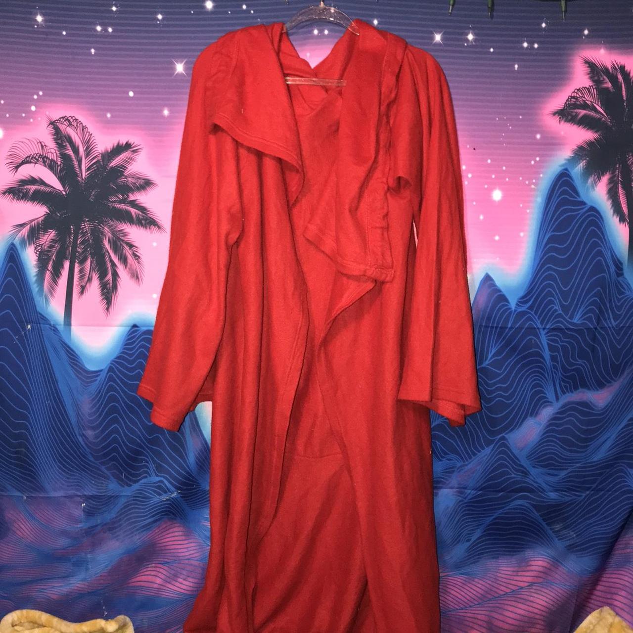 Cozy up by the fire in this bright red blanket... - Depop