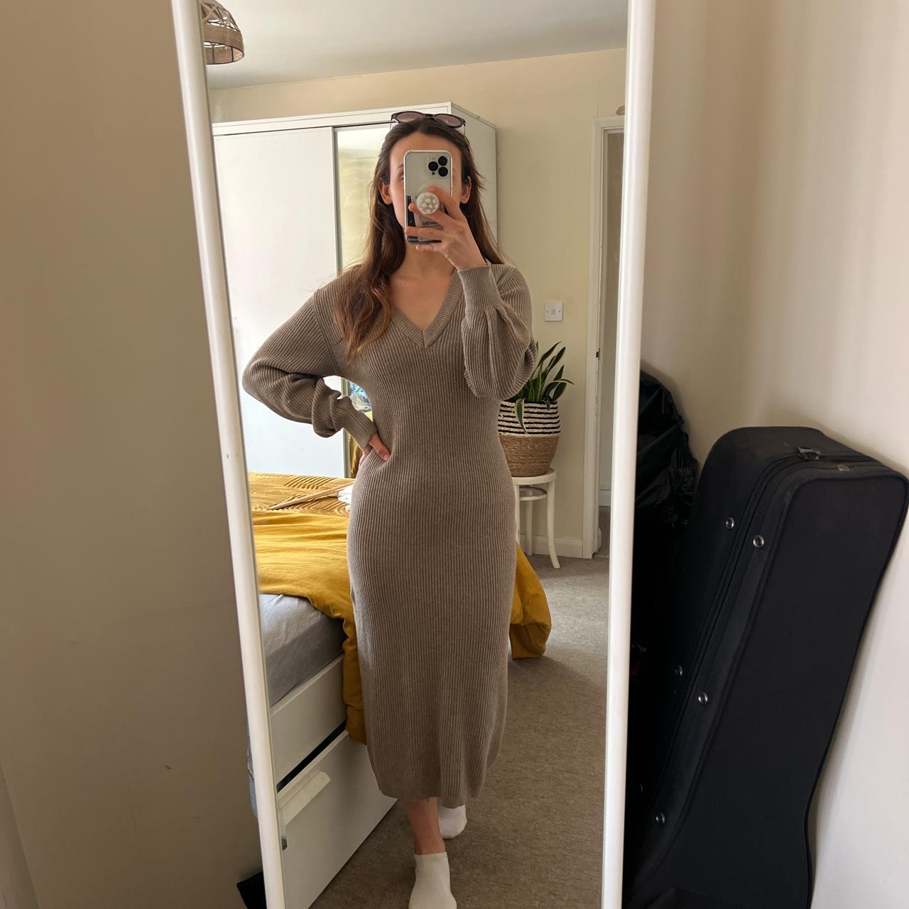 OBJECT OBJMALENA KNITTED JUMPER DRESS XS but very... - Depop