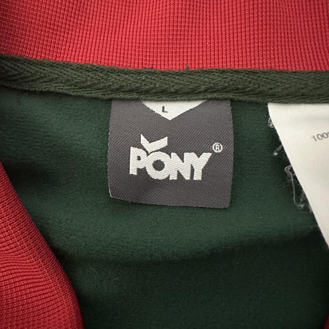 Pony track jacket like new pit to pit 24”, length... - Depop