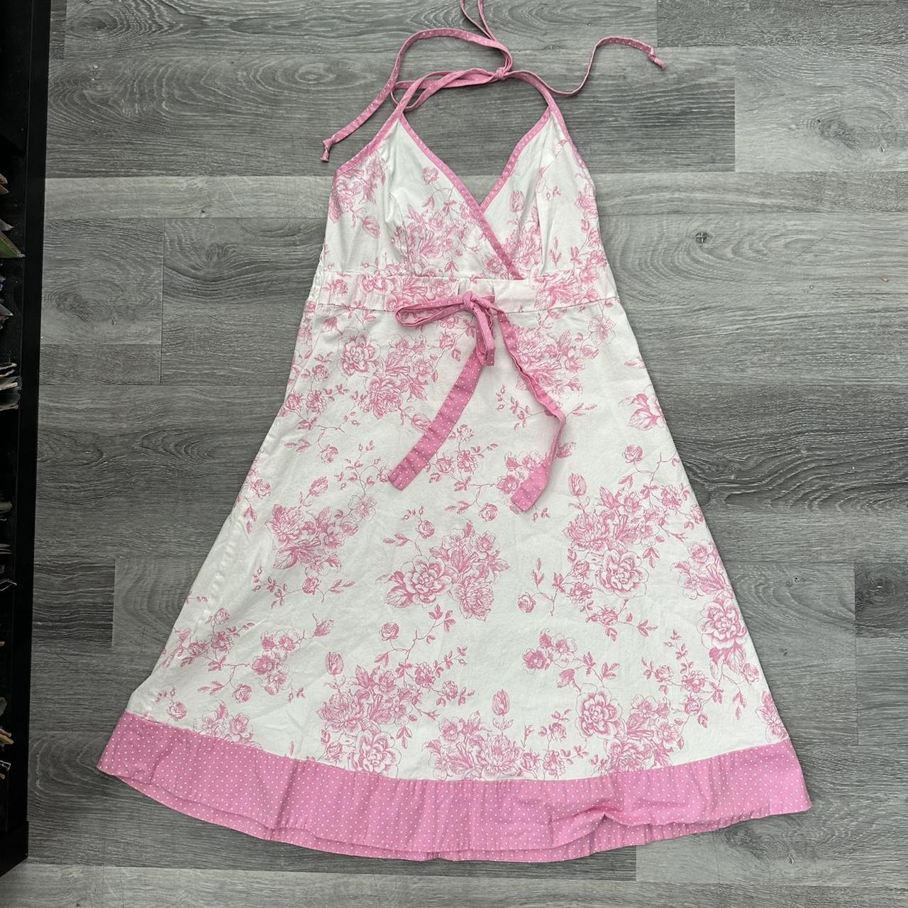 Ruby Rox Size 5 Backless Halter Dress Pink and... - Depop