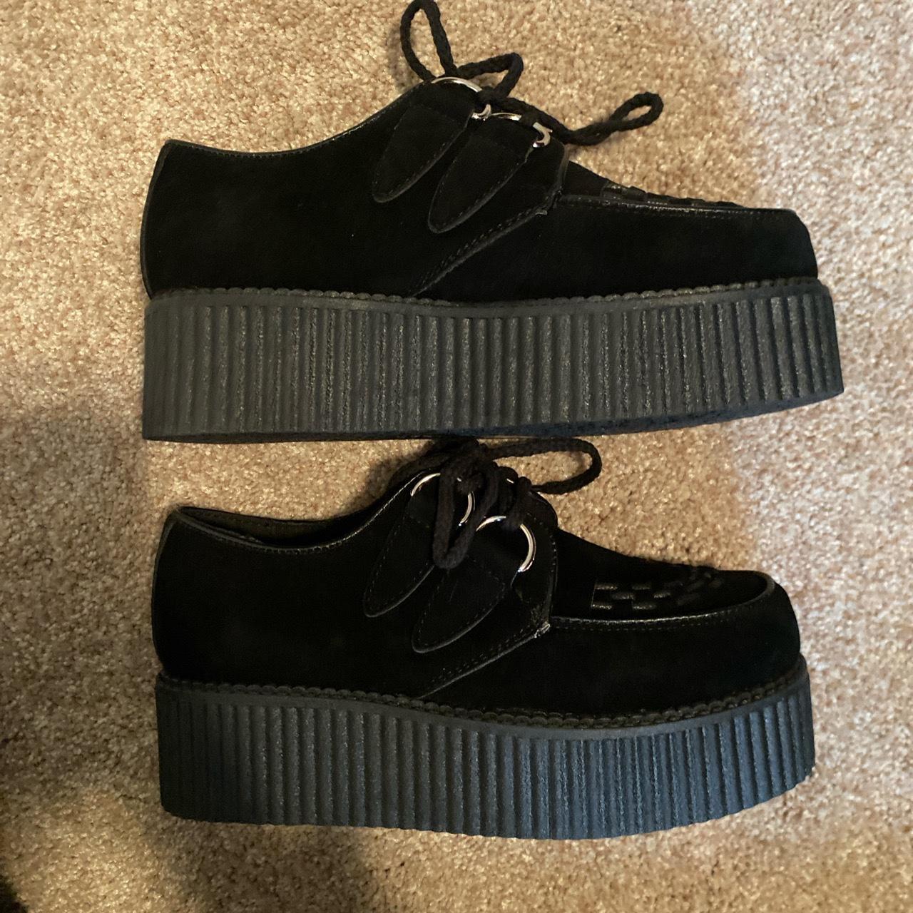 BRAND NEW black platform creepers! never worn, no... - Depop