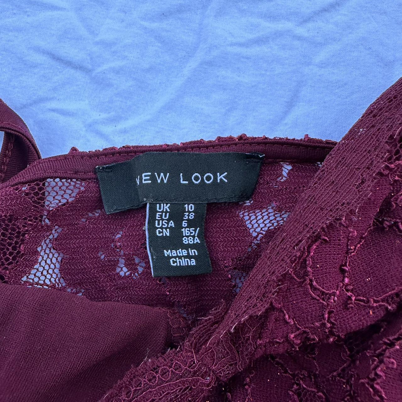 New Look Body Suit #bodysuit #burgundy #newlook... - Depop