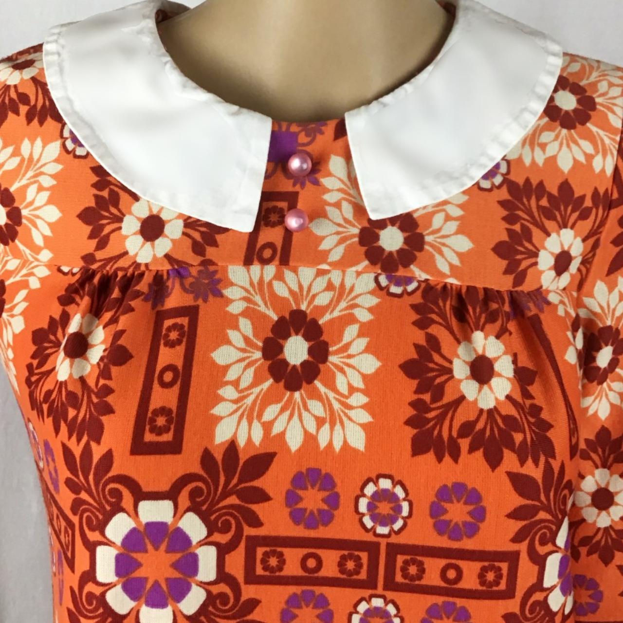 Vintage handmade 2000s Approx Mod Hippie mini dress.... - Depop