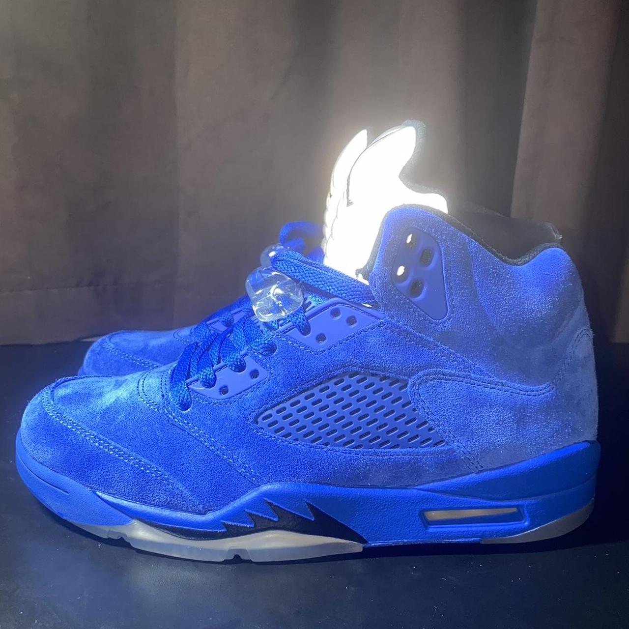 Jordan 5 Retro 136027-401 Game Royal Black Blue... - Depop