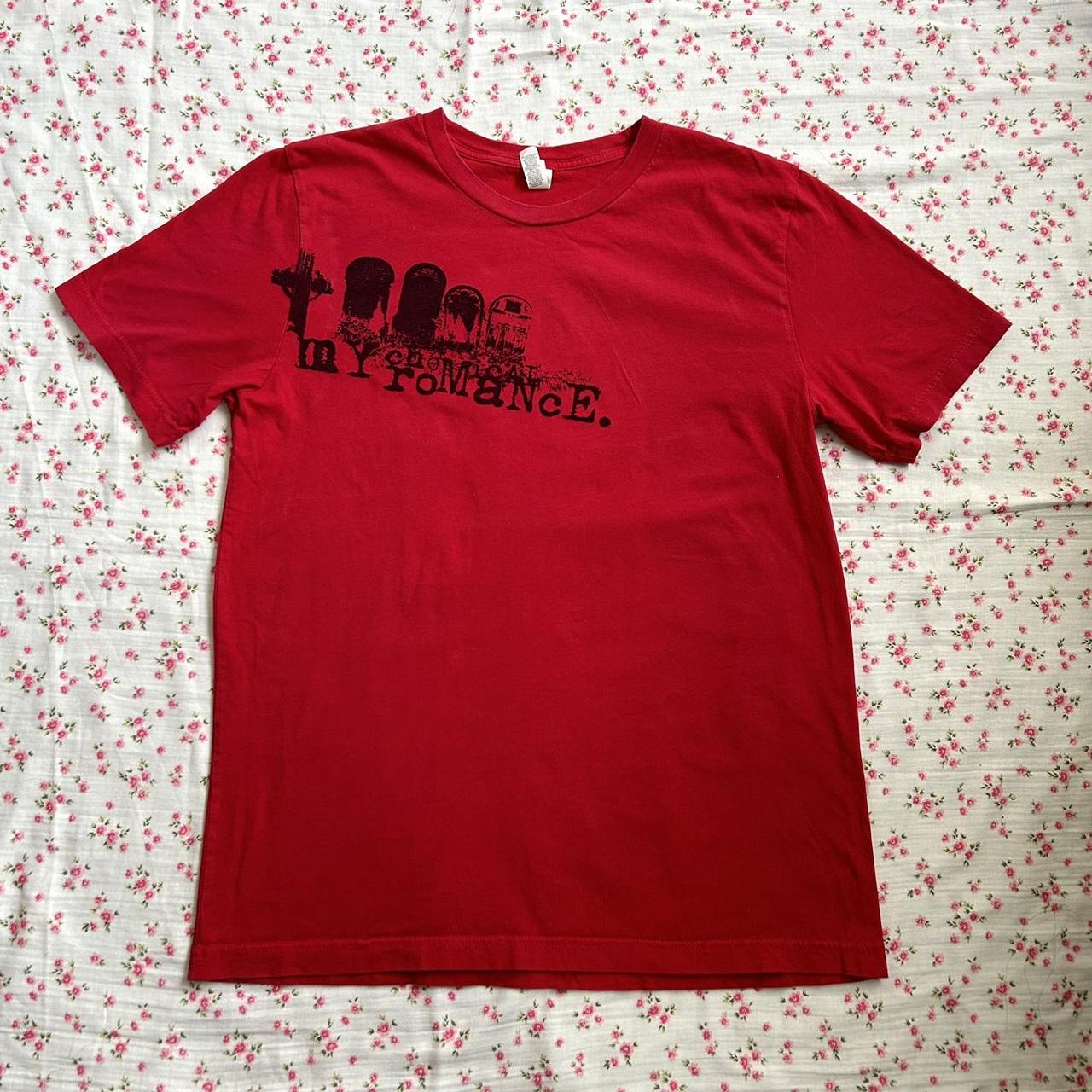 🌷 My Chemical Romance Red Cemetery Tshirt. Size... | Depop